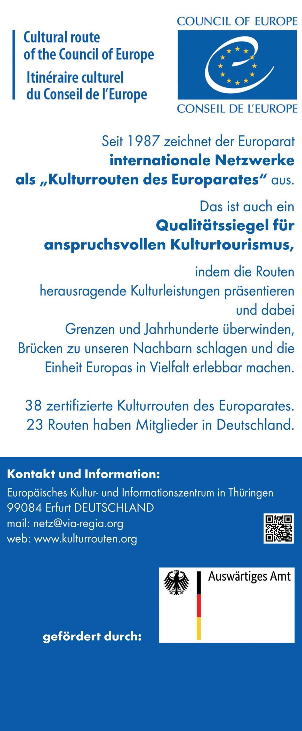 Roll-Up Exhibition on European Cultural Routes in Germany